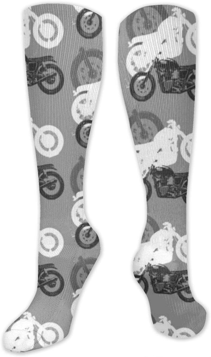 Amazon.com: Motorcycles Moto Madness Women Knee Socks Boot Stockings ...