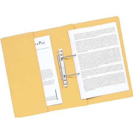 Q-Connect Transfer File 35mm Capacity Foolscap Yellow (Pack of 25 ...