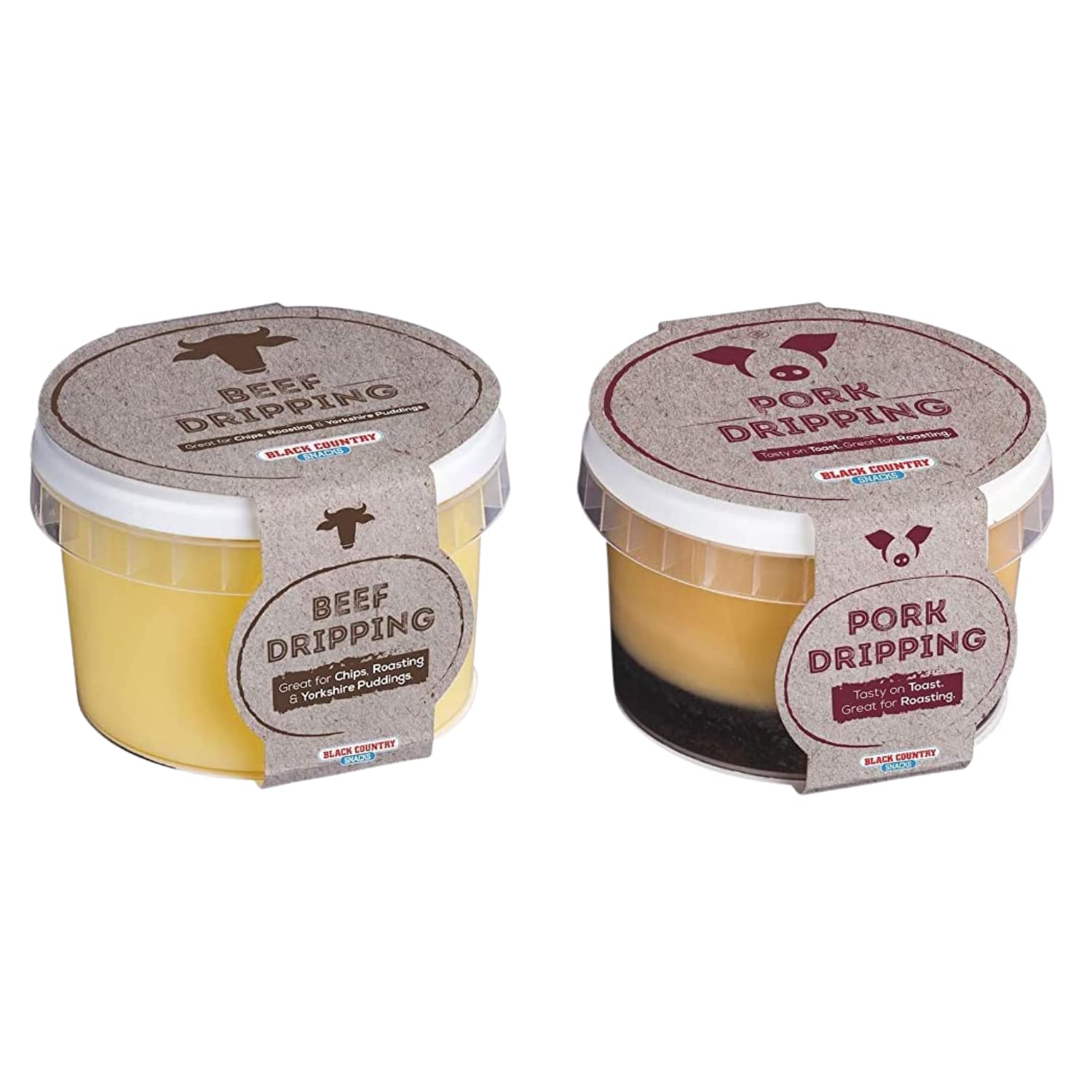 Black Country Pork Dripping 250g and Black Country Beef Dripping 250g ...