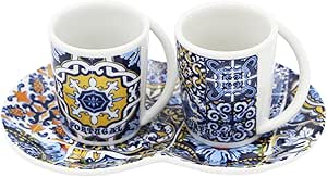 Amazon.com | Traditonal Tile Azulejo Made in Portugal Espresso Cup with ...