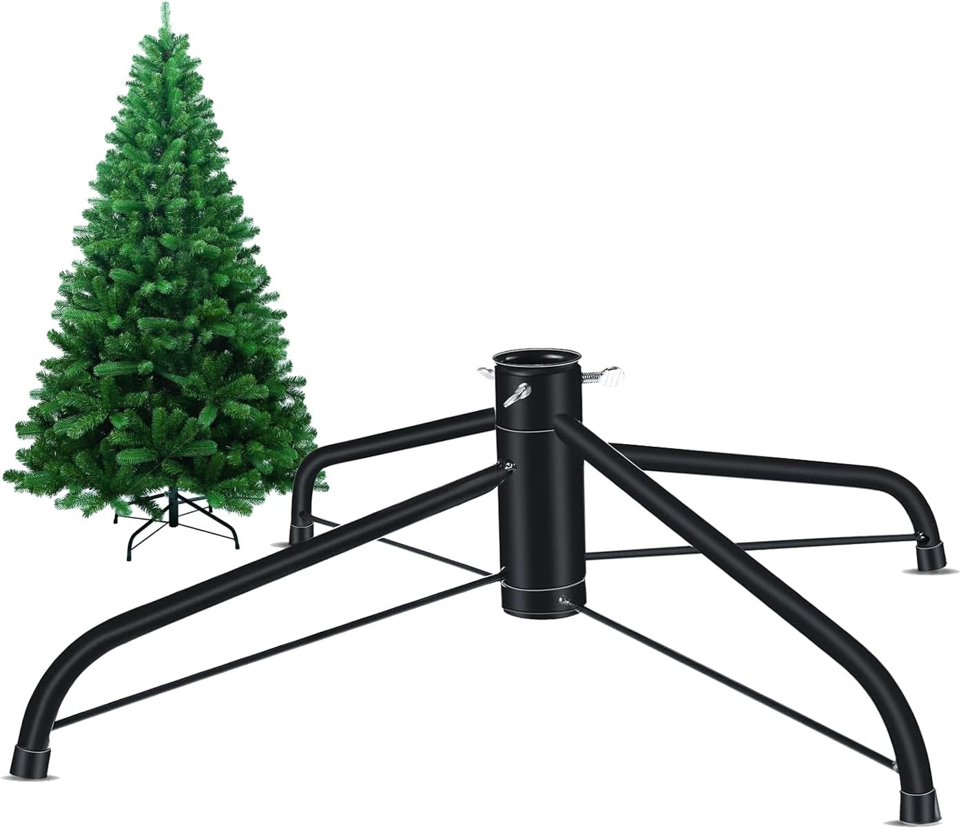 ASOENTIWOX Small Christmas Tree Stand (17.5in/45cm) Metal Christmas ...