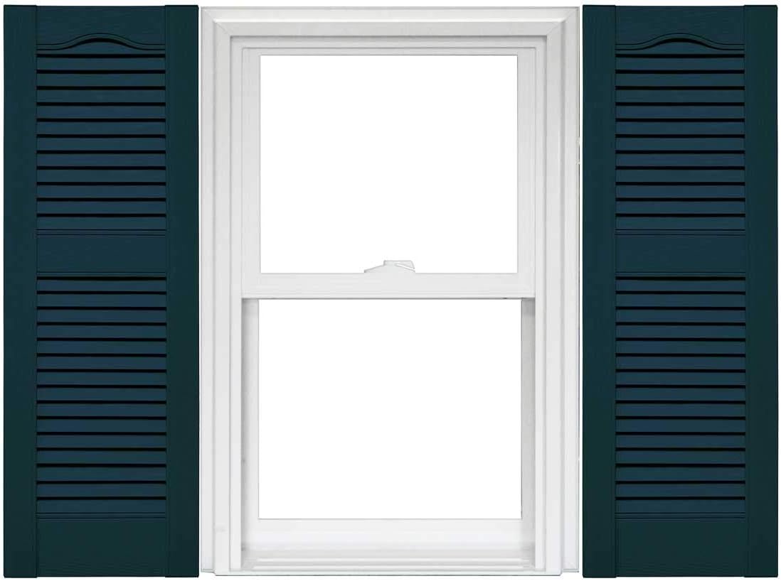 Amazon.com: 15 Inch x 55 Inch Standard Louver Exterior Vinyl Window ...