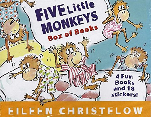 Five Little Monkeys Box of Books: 4 Books & 18 Stickers!: Eileen ...