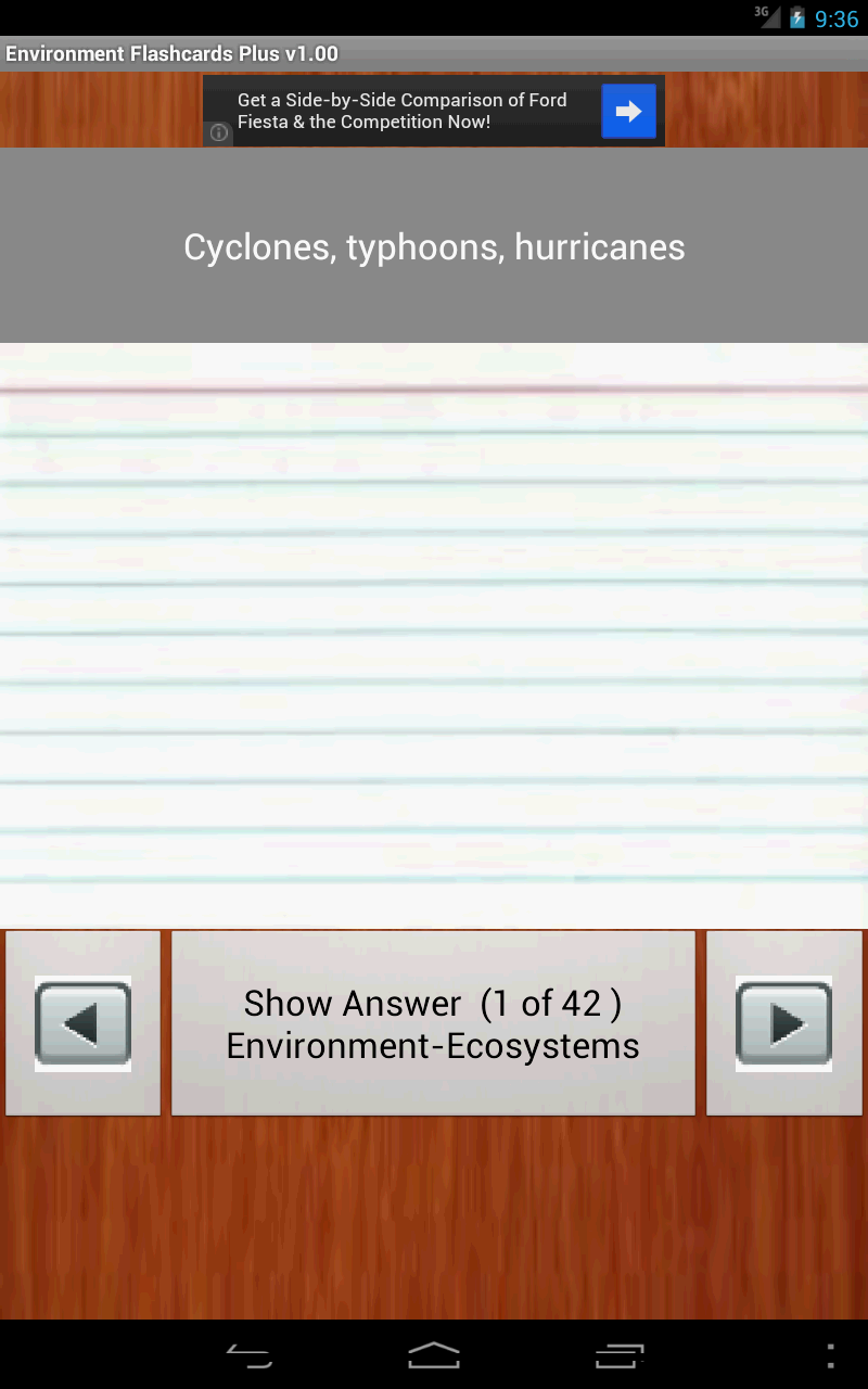 Environment Flashcards Plus - App on Amazon Appstore