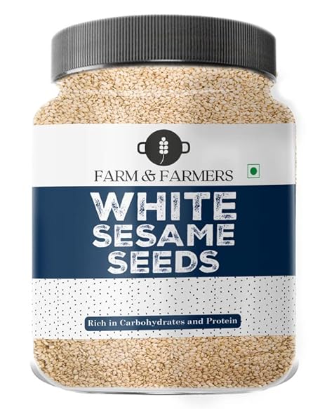 Farm & Farmers Organic White Sesame Seeds 250Gm - Safed Tal For Weight ...