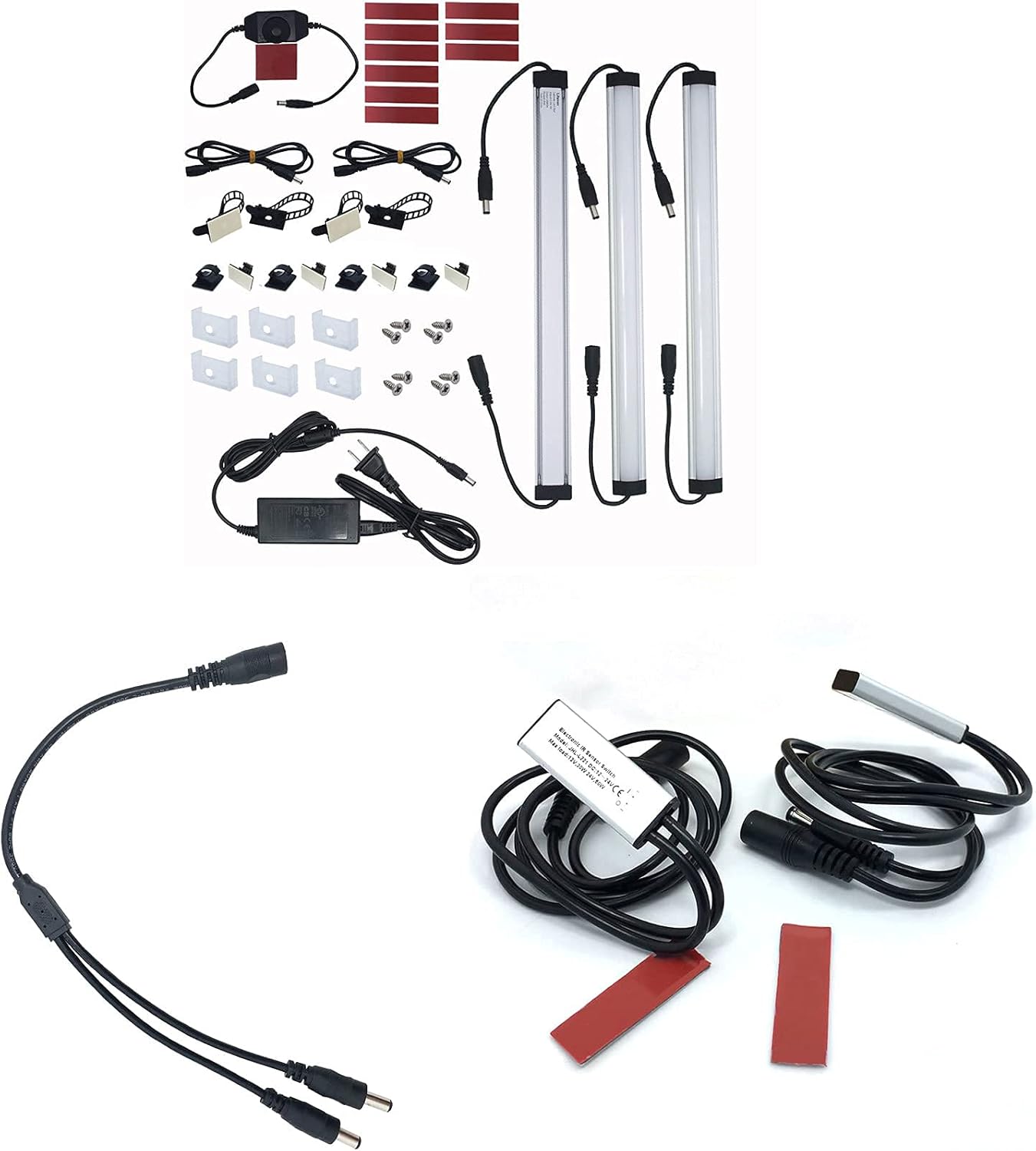 Litever Automatic ON-Off Cabinet Door Sensor LED Lighting Kit Warm ...