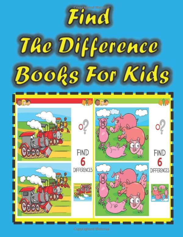 Buy Find the difference books for kids: 50 Fantastic difference game ...