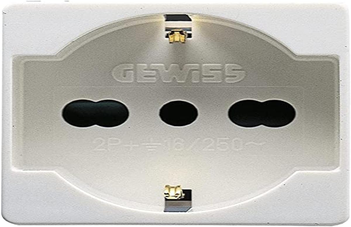 Gewiss GW20246 - Presa standard bivalente italiano tedesco serie per ...