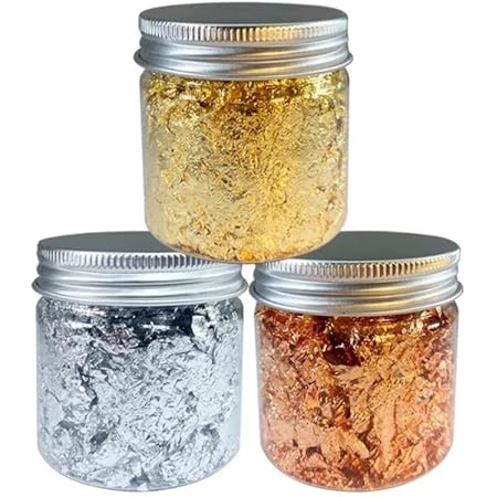 Gold Flakes for Resin 3 Bottles Metallic Flakes 15 Gram Flakes a Set ...