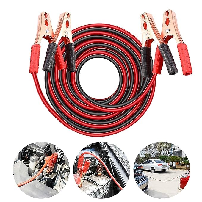 CARMAZE Car Heavy Duty | Jumper Cable Battery Storage | Wire Clamp with ...