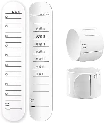 Amazon.co.jp: bardsxgfg Notepad, Set of 2, Wearable Memo, Band Type ...