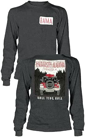 Amazon.com: New World Graphics Alabama Men’s Grey Roll College Slogan ...