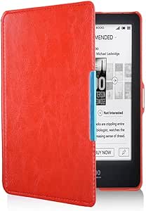 Capa para Kobo Glo 6 polegadas Modelo: N613 E-reader Capa de couro PU ...