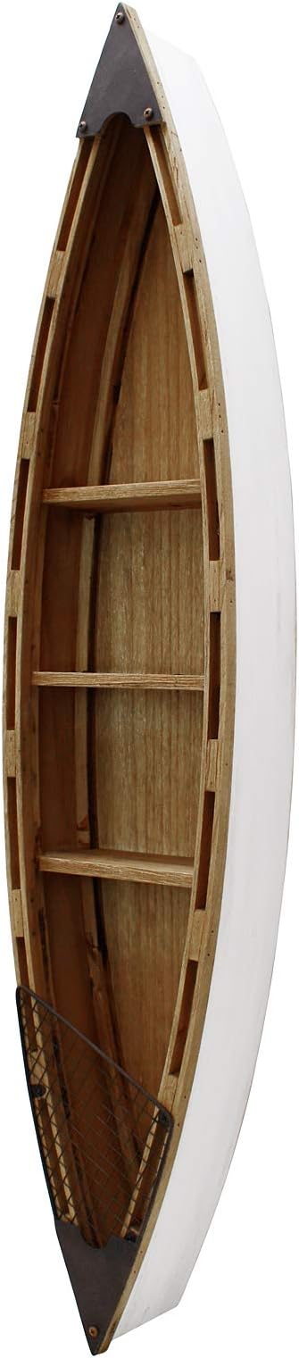 Amazon.com: Overstock CVFZR2252 Mountain View Rustic Wood Canoe 3 Shelf ...