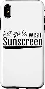 Amazon.com: iPhone XS Max Hot Girls Wear Sunscreen Dermatology ...
