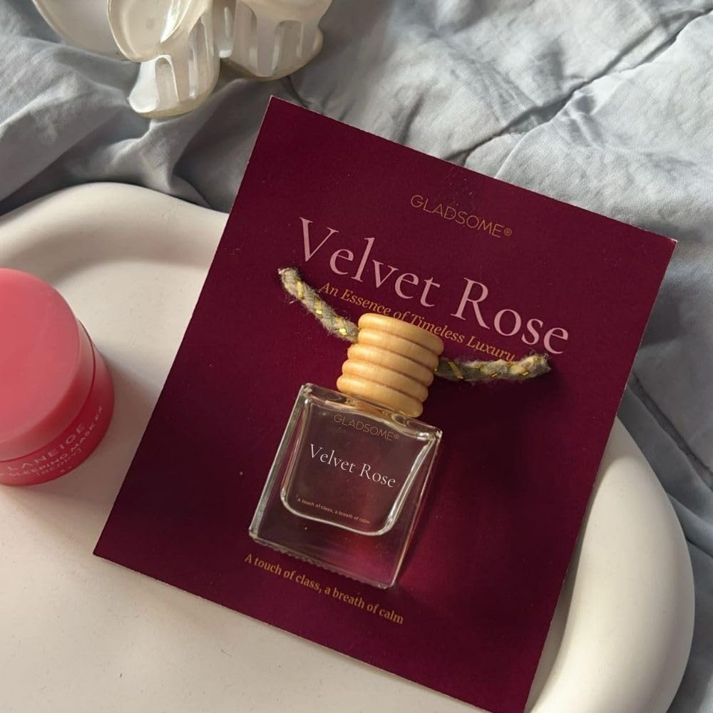 Gladsome® Luxe Hanging Car Diffuser - Velvet Rose Scented Air Freshener for Car, Wardrobe & Home ...