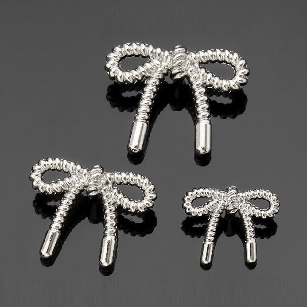 Amazon.com: LIBERGA 10 Pcs Metal Bow Buttons with Shank, Fashion ...