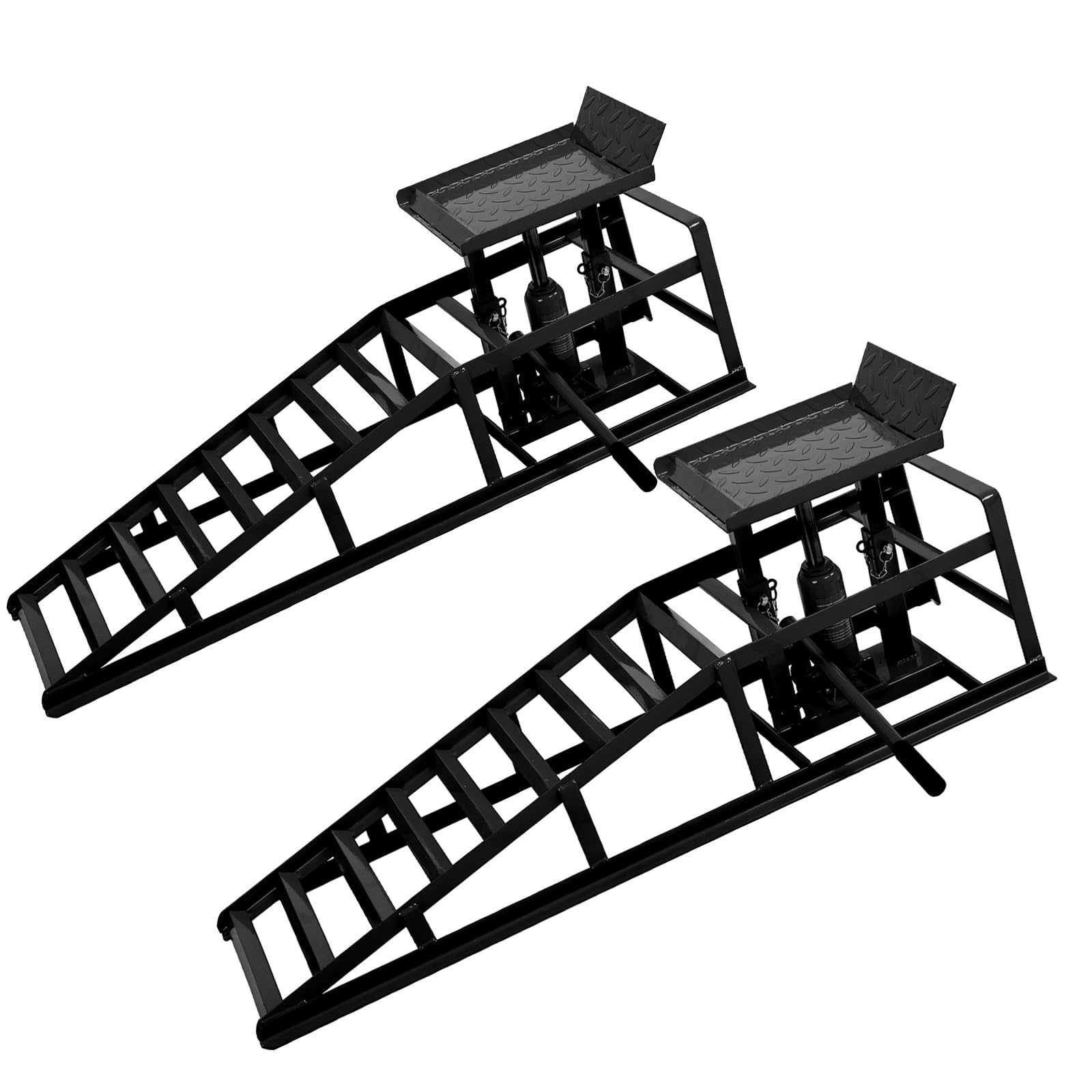 Snapklik.com : 2 Pack Hydraulic Car Ramps 6T 12000lbs,Low Profile Truck ...