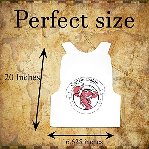 Lobster Bibs 25 Pack for Seafood Boil, Bake, or Fest, Disposable ...