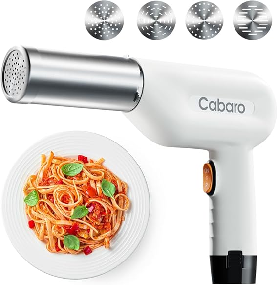 Amazon.com: Handheld Electric Pasta Maker, 5-in-1 Cordless Pasta ...