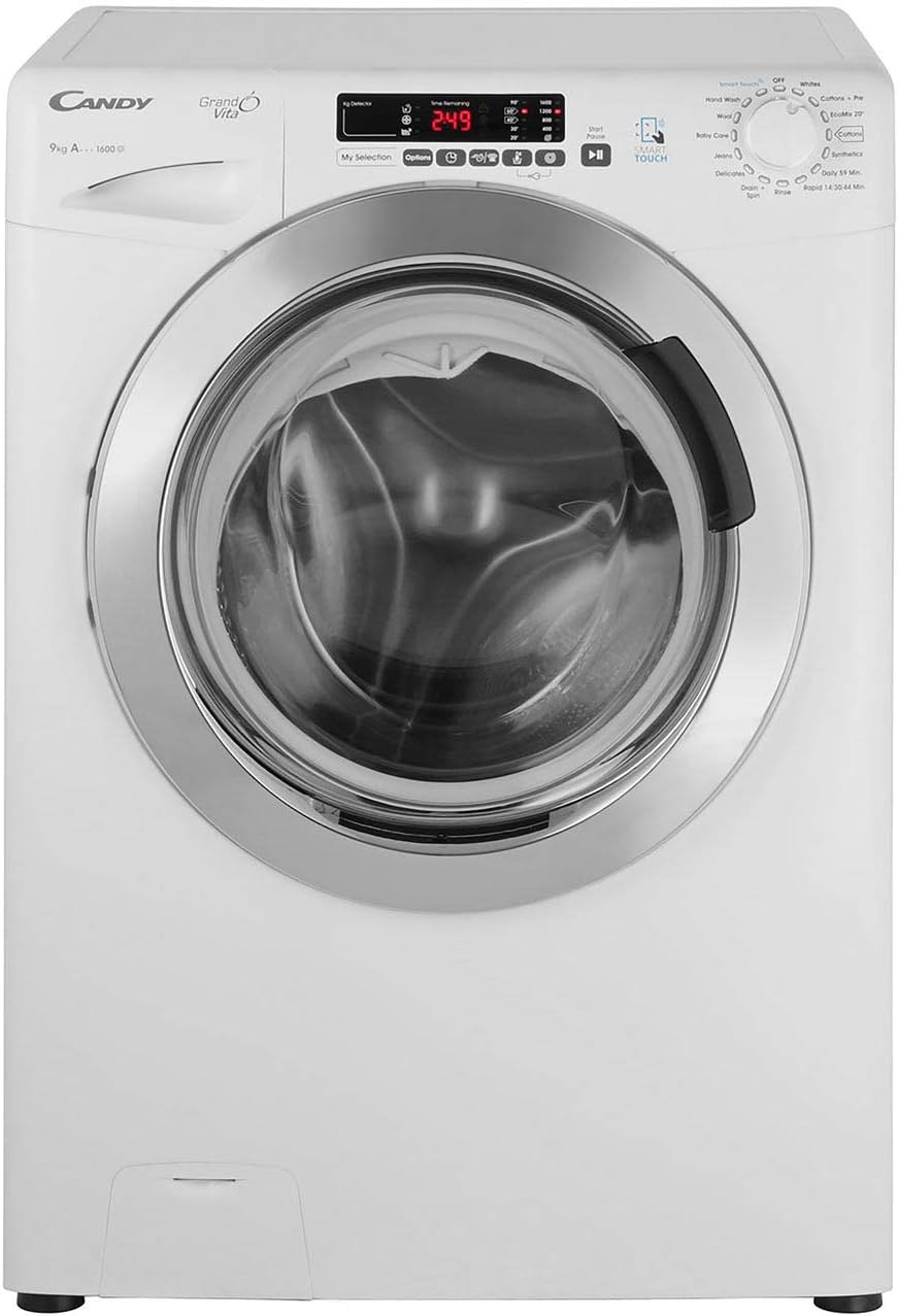 CANDY Grand'O Vita GVS169DC3 9Kg Washing Machine with 1600 rpm - White ...