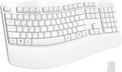 Amazon.com: Nulea RT04 Wireless Ergonomic Split Keyboard with Cushioned ...