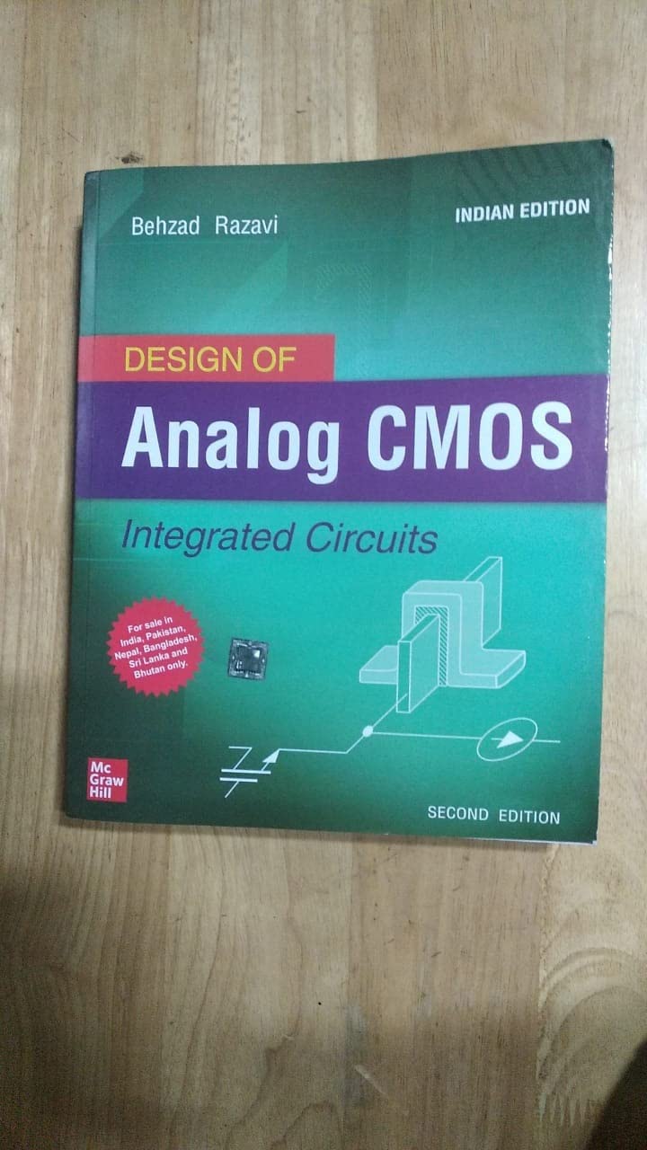 Design of Analog CMOS Integrated Circuits | 2nd Edition : Behzad Razavi ...