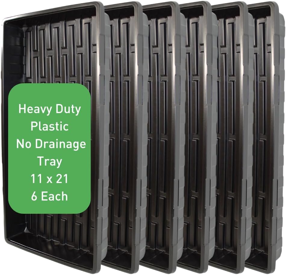 Amazon.com : Jiffy Watertight Plastic Plant Tray, 11 in. x 22 in ...