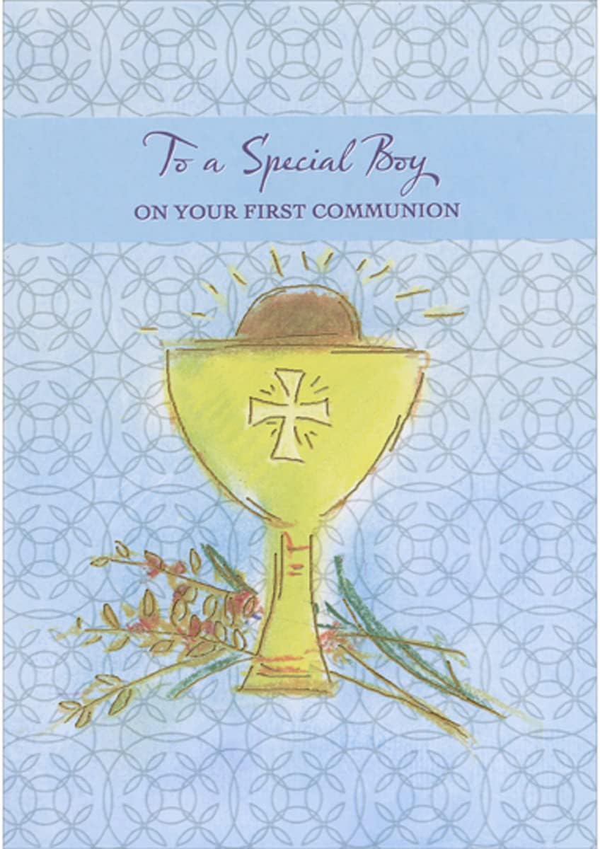 Amazon.com : Designer Greetings Simply Drawn Gold Foil Lined Chalice ...