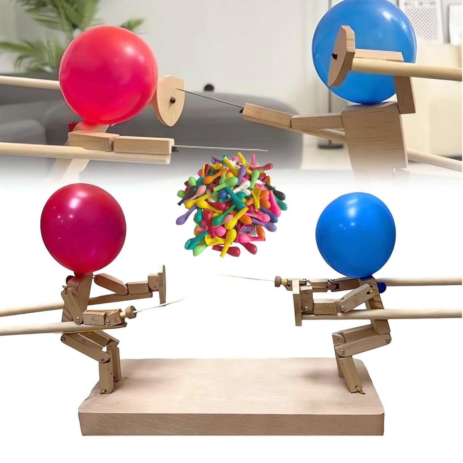 Amazon.com: Balloon Bamboo Man Battle - 2024 New Handmade Wooden ...