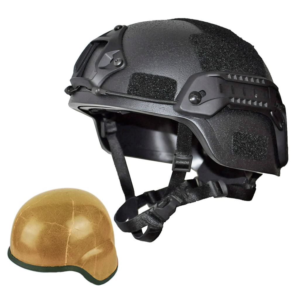 Serired Mich 2000 Ach Kevlar Tactical Helmet 8mm Thick Bulletproof ...