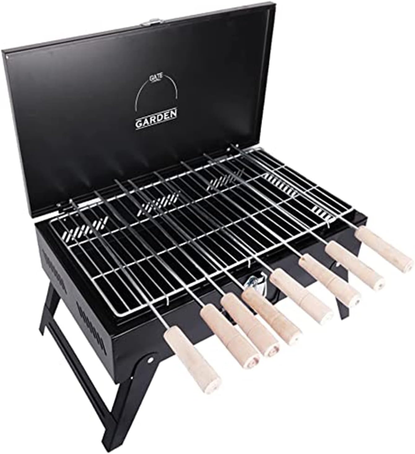 Chefman Briefcase Barbeque Grill Charcoal Large Size Outdoor with ...