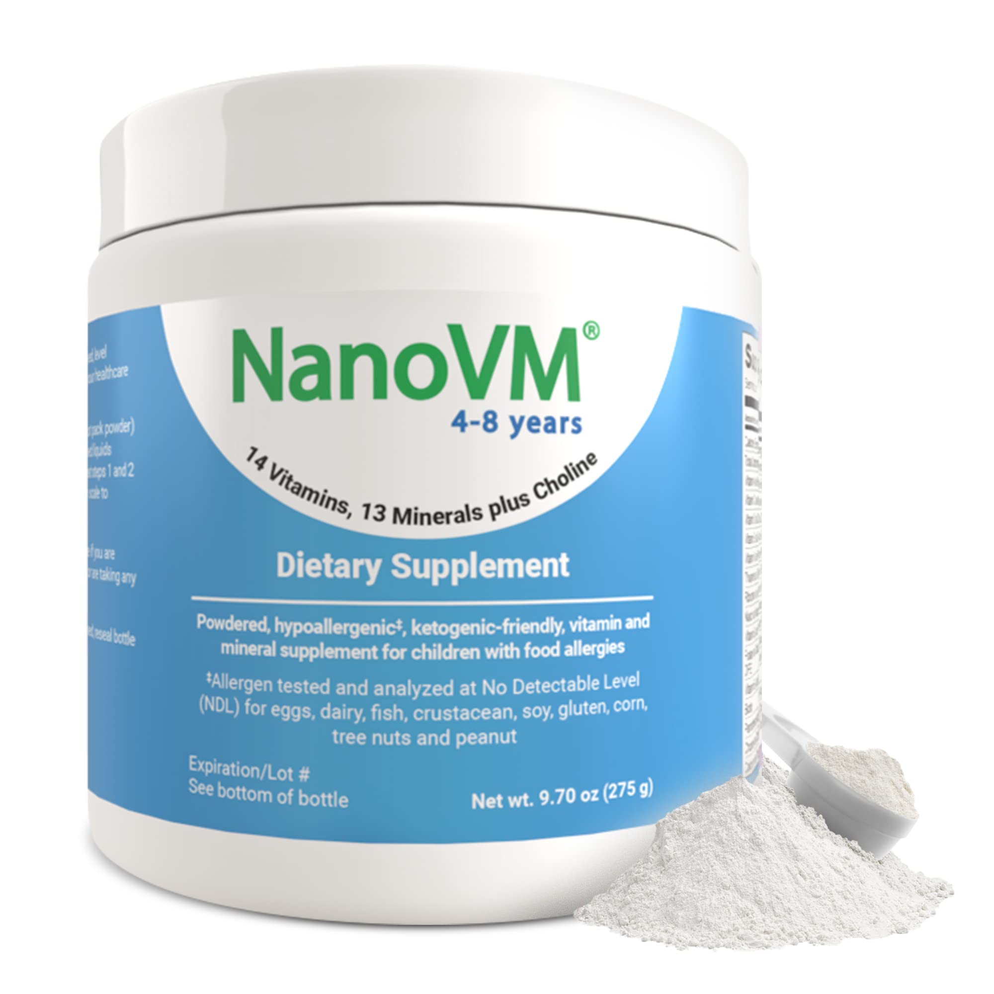 Amazon.com: NanoVM 4-8 Years, Allergen-Free Kids Multivitamin ...