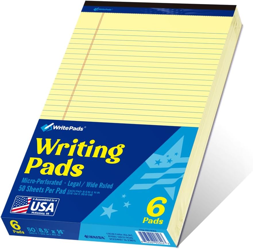 Amazon.com: Universal 40000 Perforated Edge Writing Pad, Legal/Margin ...