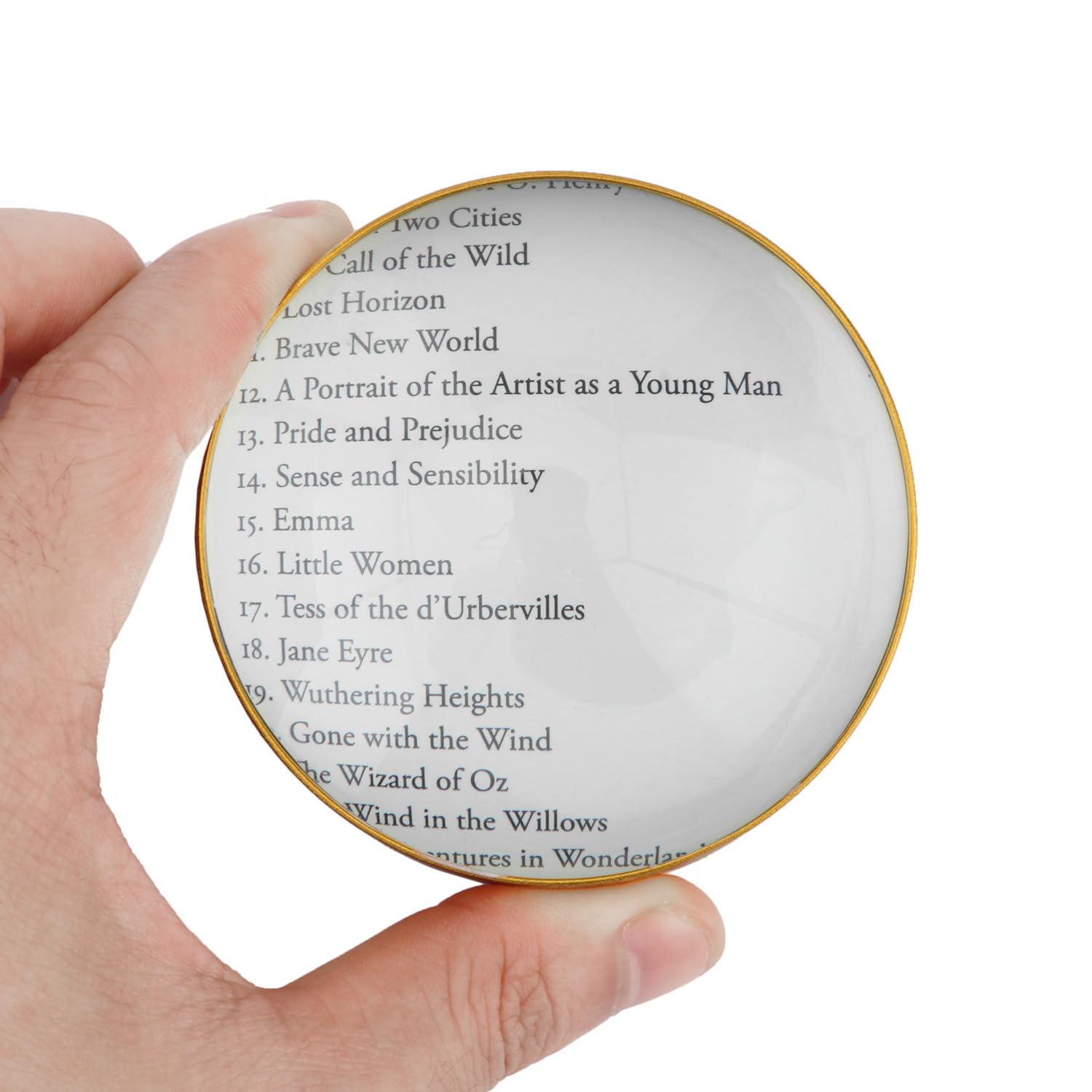 Amazon.com: Rongon Reading Magnifier Loupe 4X Crystal Magnifying Glass ...