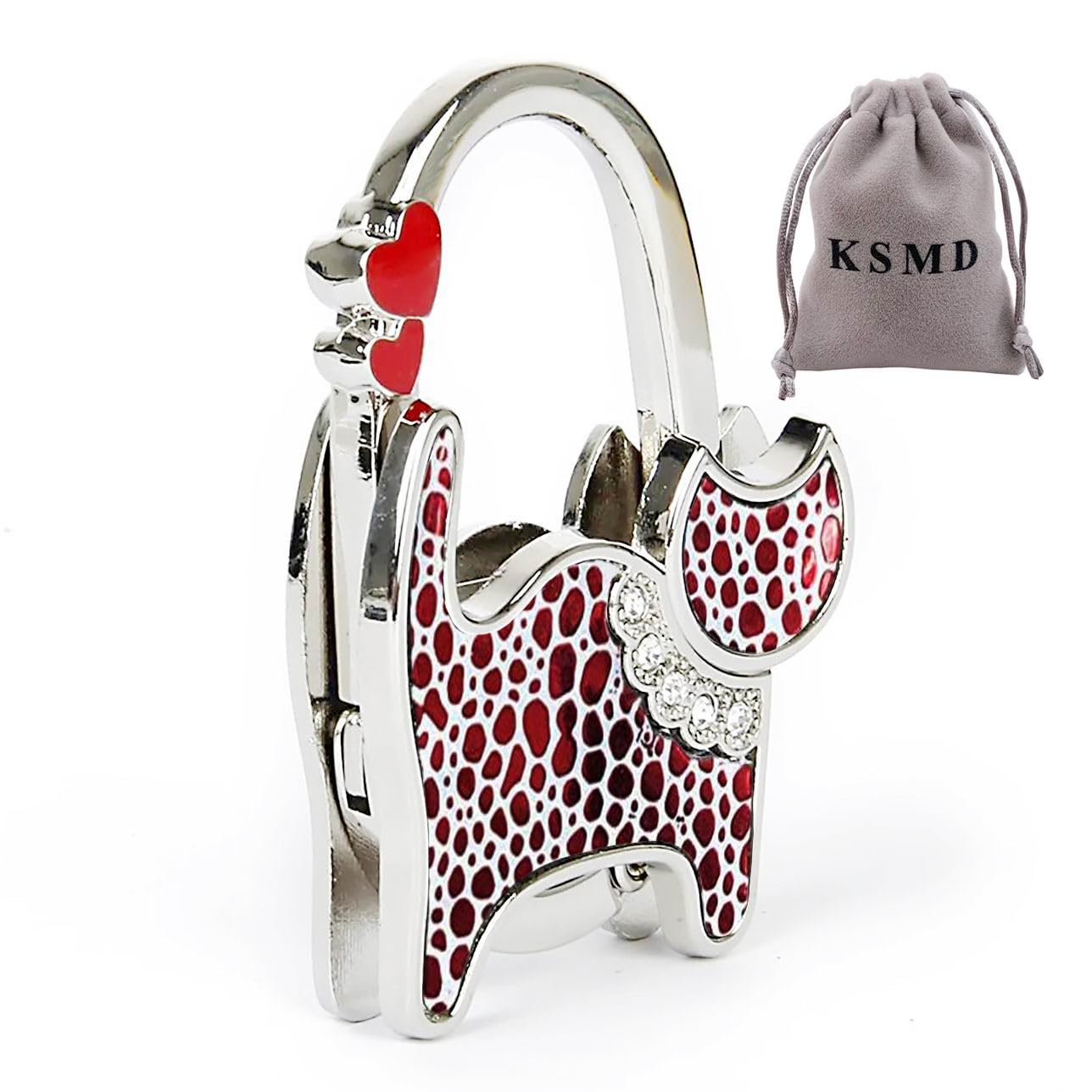 Amazon.com: KSMD Cat Design Purse Hooks for Table and Bars,Portable ...