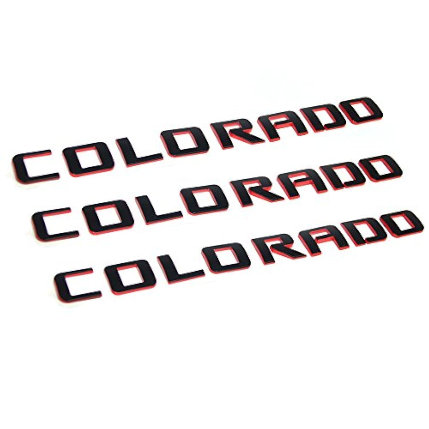 Amazon.com: Yoaoo 3pcs OEM Redline Colorado Emblems Letter Badge ...
