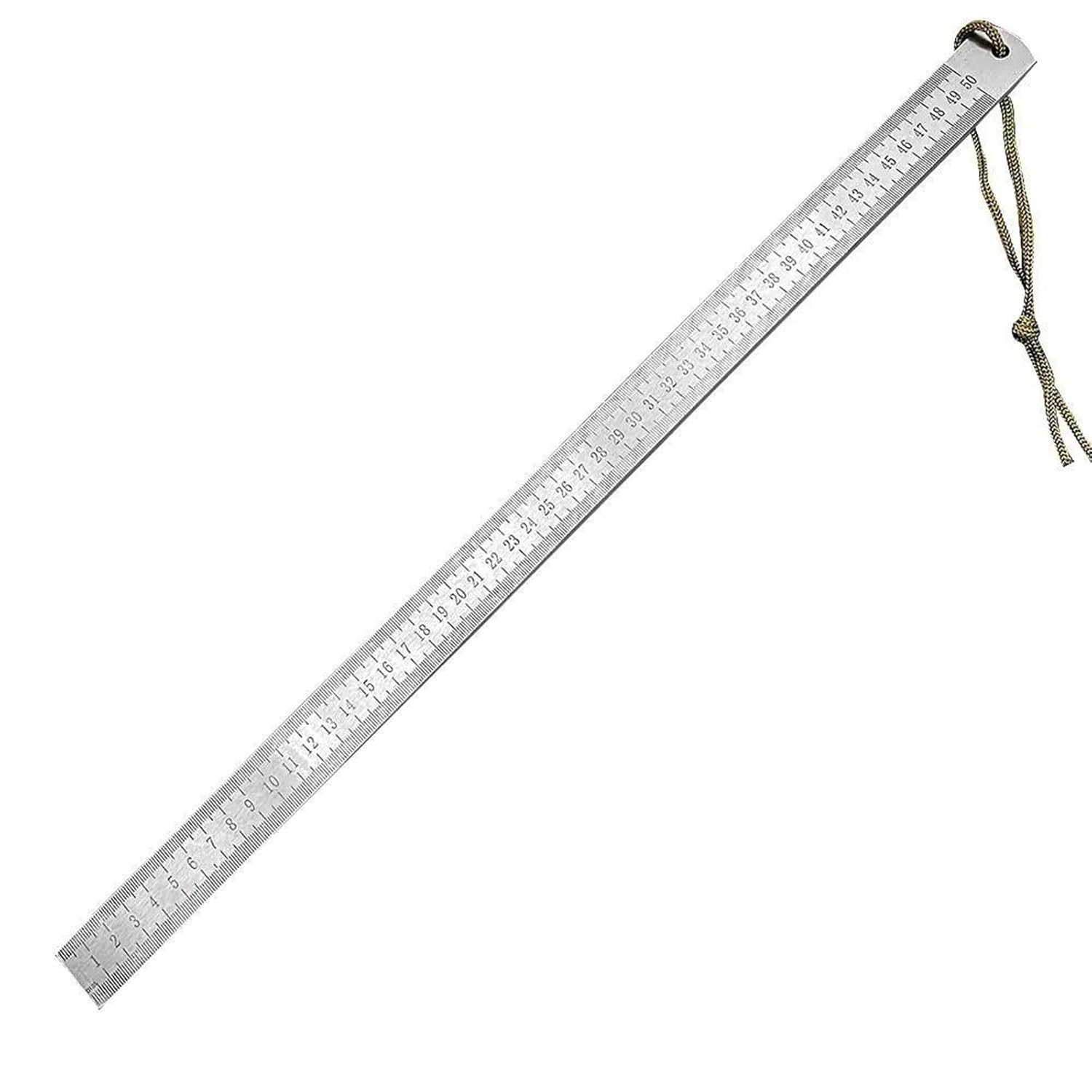 KEXIAO Heavy Duty Stainless Steel Ruler for Precision Measuring with ...