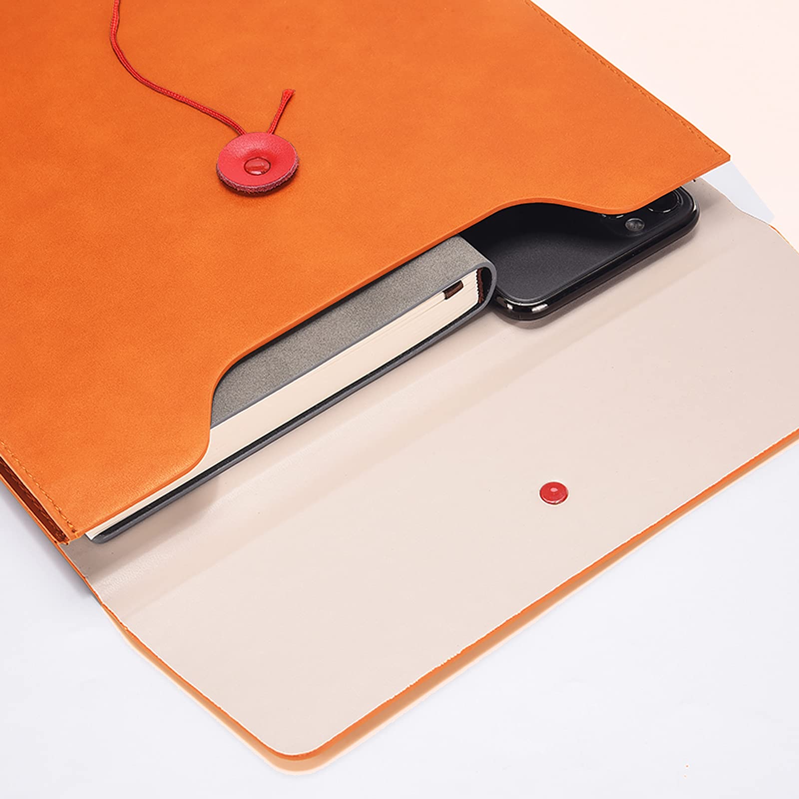 Snapklik.com : Enyuwlcm PU Leather A4 File Folder Document Holder ...