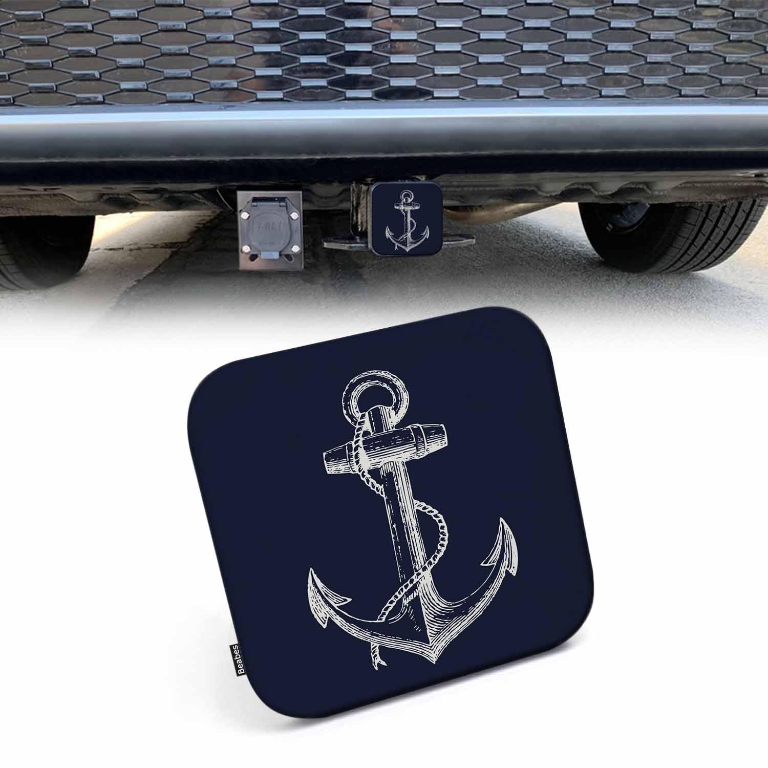 Amazon.com: Beabes Anchor Tow Trailer Hitch Cover Plug Insert, Nautical ...