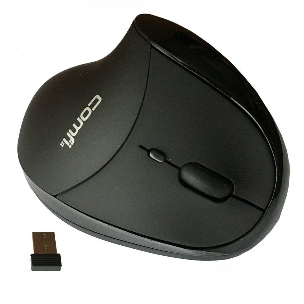 Amazon.com: Comfi II Wireless Ergonomic Computer Mouse EM011-BKW, Black ...