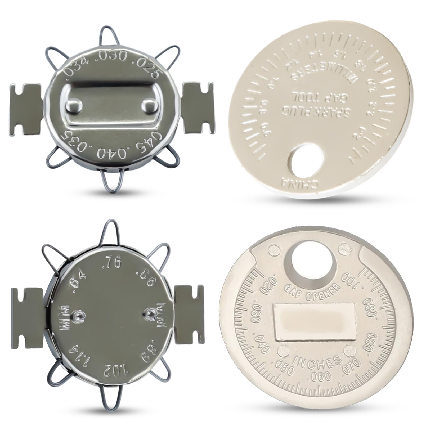 Amazon.com: Atunee 4Pcs Spark Plug Gap Gauge Set Dual-Marked SAE and ...