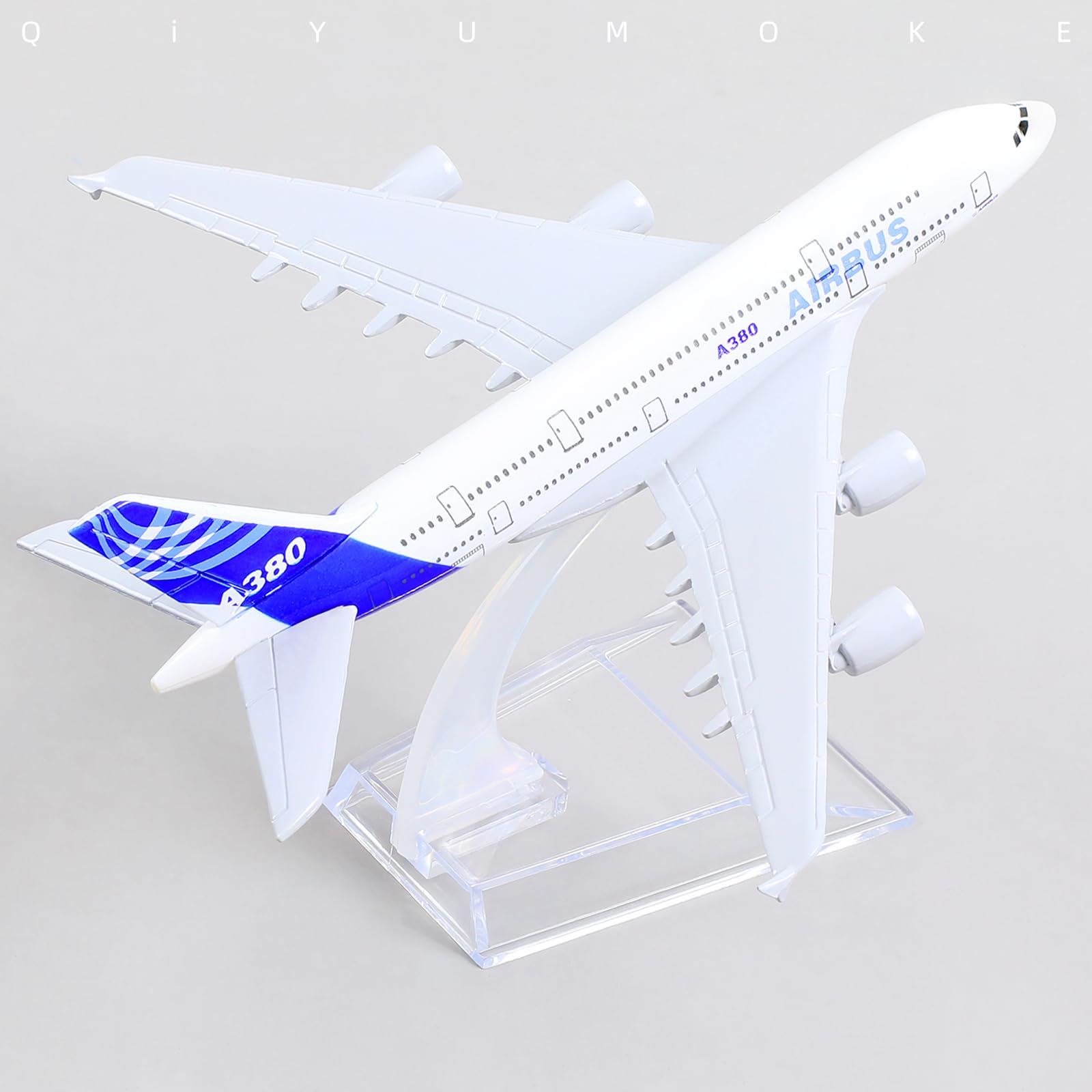 QIYUMOKE Airbus A380 Prototype 1/400 Diecast Metal Airplane Model with ...