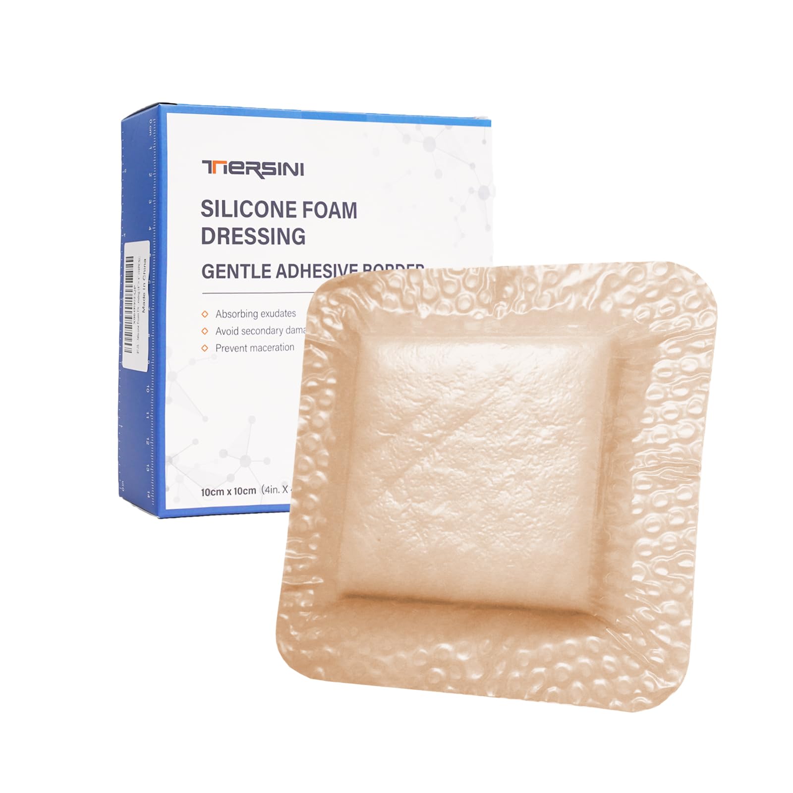Amazon.com: Silicone Foam Dressing 4 “x4”, Waterproof Silicone Wound ...