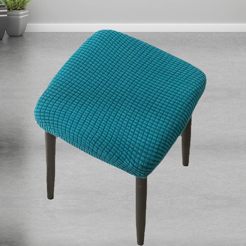 ZZDZW Dressing Table Stool Cover Velvets Elastic Stool Chair Seat Cover ...