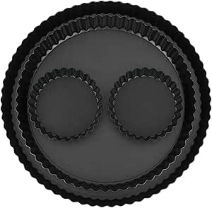 Amazon.com: DS. DISTINCTIVE STYLE Tart Pans with Removable Bottoms Set ...