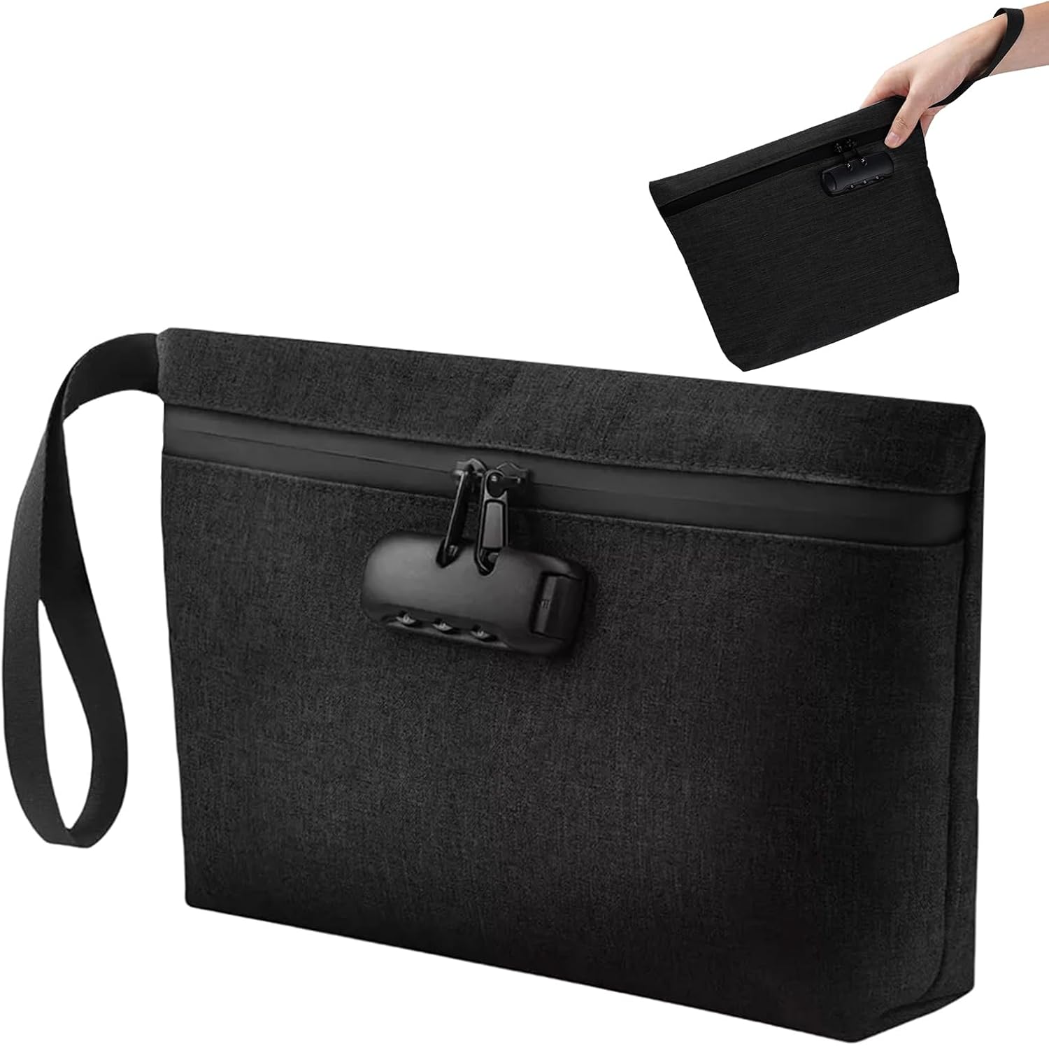 Security Smell Proof Bag with Combination Lock, 13 x 8 Inches Odor ...