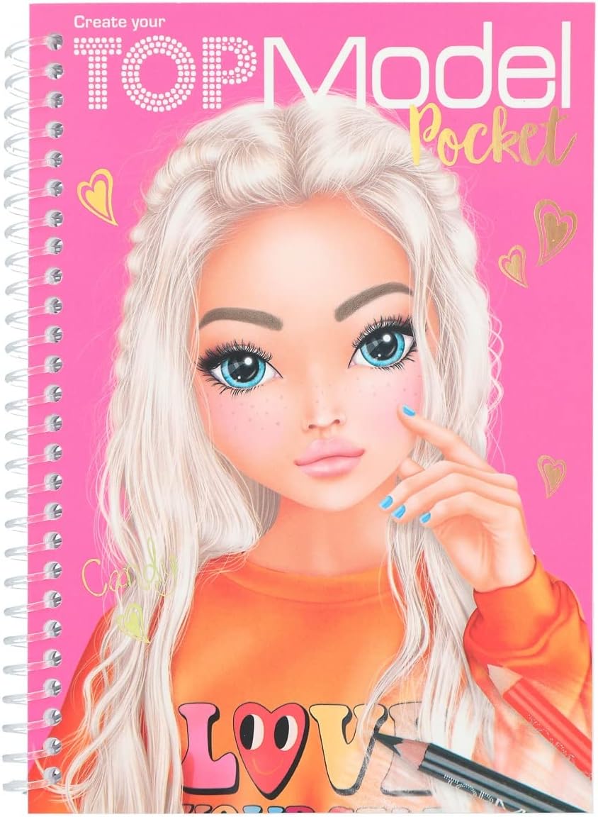 Depesche TOPModel 11821 Pocket Colouring Book in Practical Size, with ...