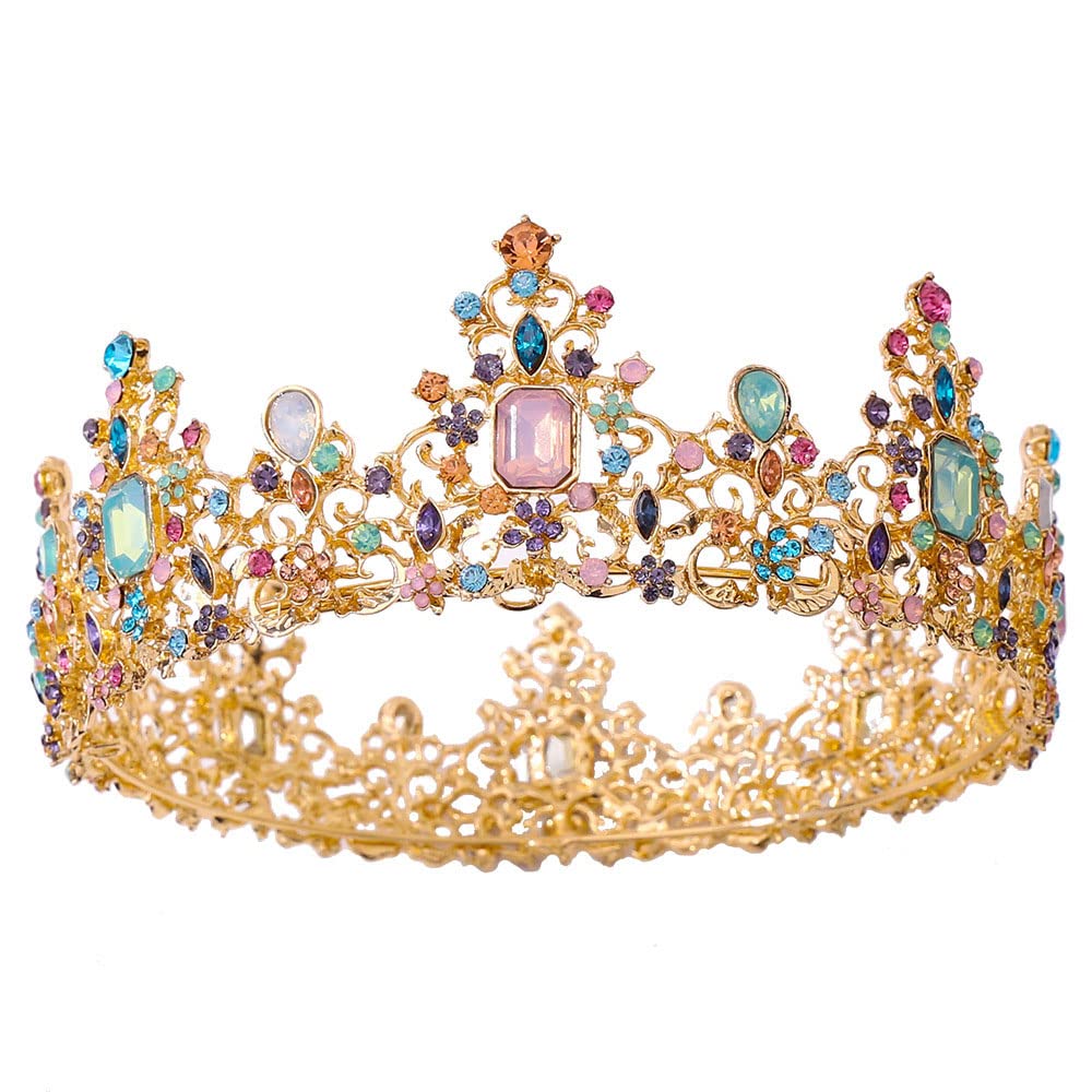 Guoeappa Jeweled Baroque Queen Crown for Women Wedding Tiaras and ...
