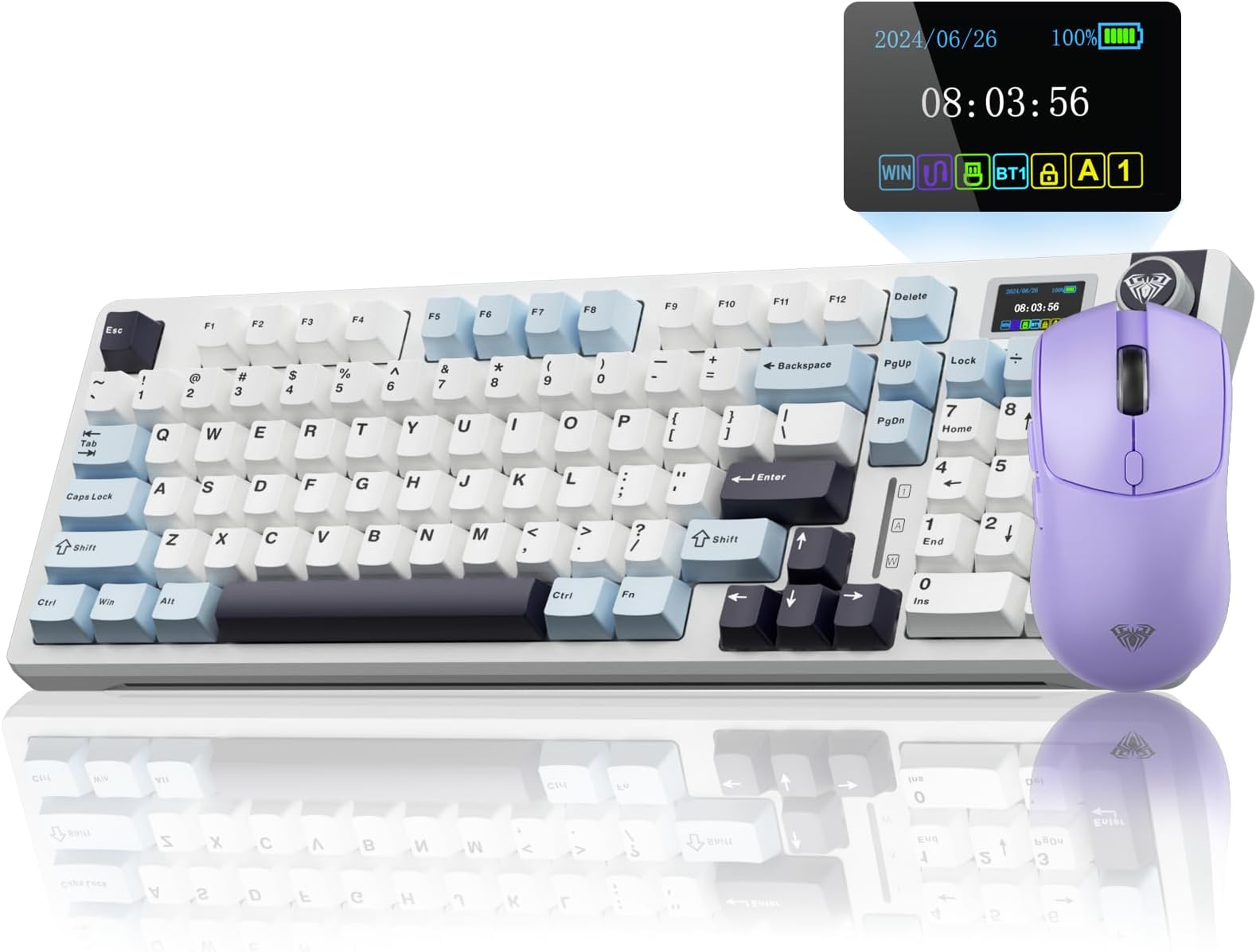 Amazon.com: AULA Wireless Keyboard and Mouse Combo, S98 Pro Wireless ...